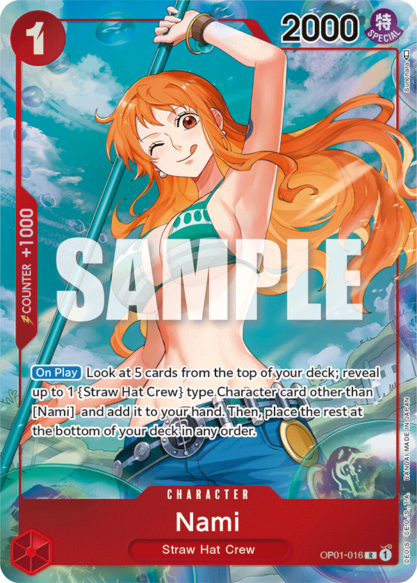 Nami OP01-016 - Romance Dawn - Alternate Art Rare - Shady Bloom