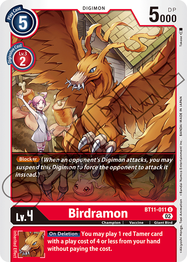 Birdramon BT11-011 - Dimensional Phase - Uncommon - Shady Bloom