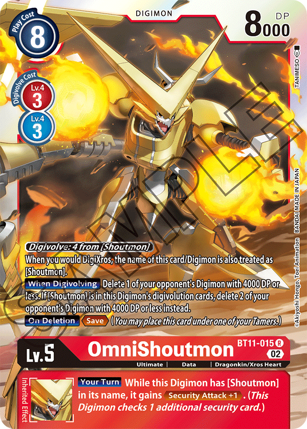 OmniShoutmon BT11-015 - Dimensional Phase - Rare - Shady Bloom