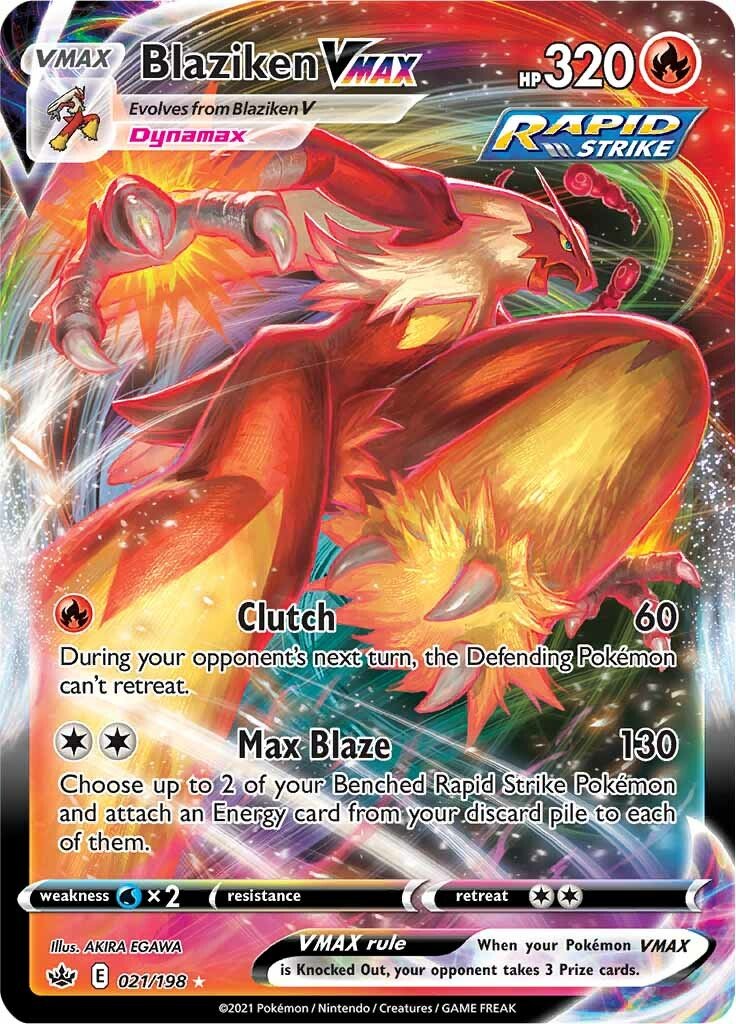 Blaziken VMAX 21/198 - Chilling Reign - Ultra Rare - Shady Bloom Blaziken VMAX 21/198 - Chilling Reign - Ultra Rare - Shady Bloom