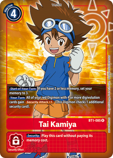 Tai Kamiya BT1-085 - Special Release Booster V1.0 - Alternate Art Rare - Shady Bloom