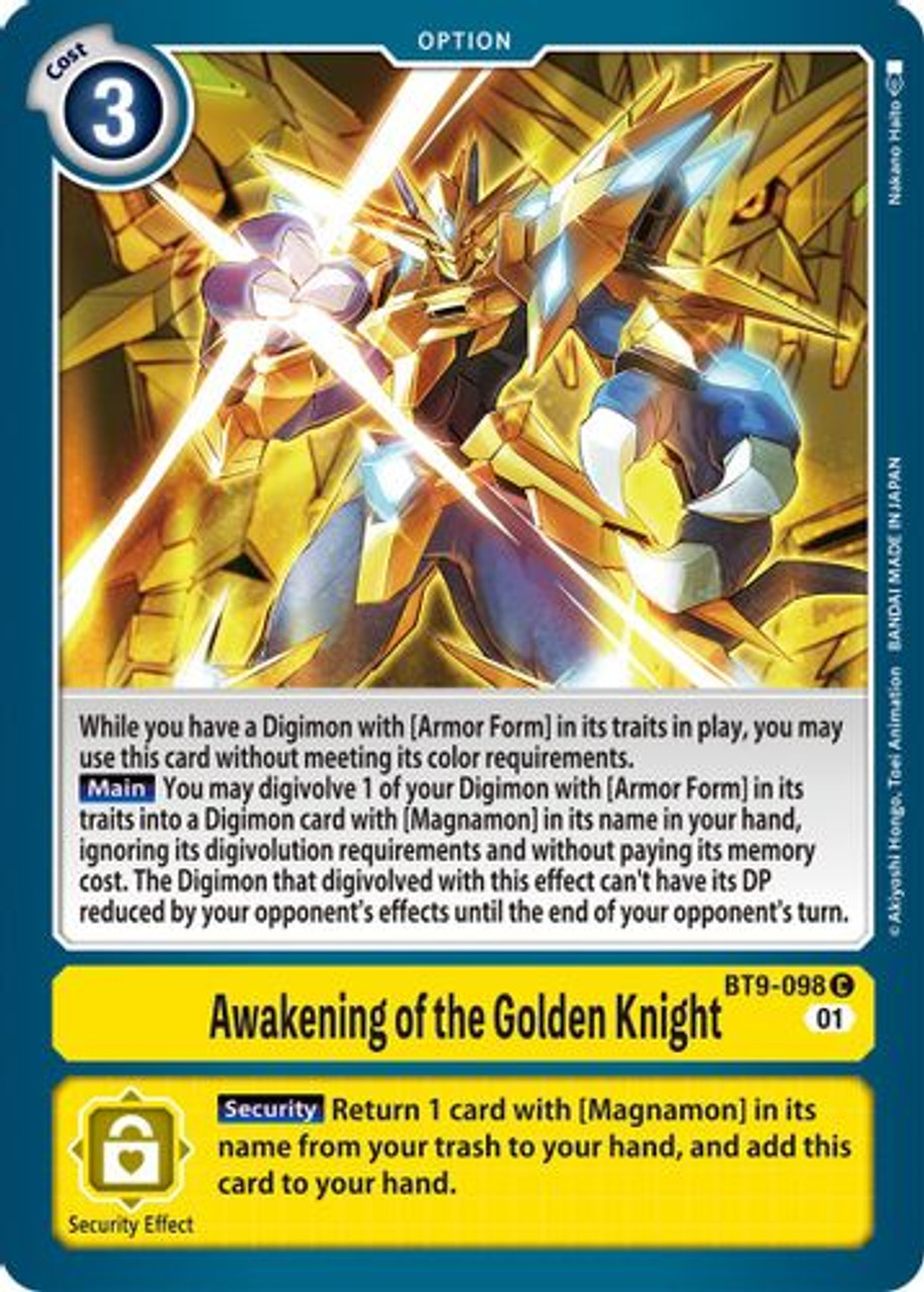 Awakening of the Golden Knight BT9-098 - X Record - Common - Shady Bloom