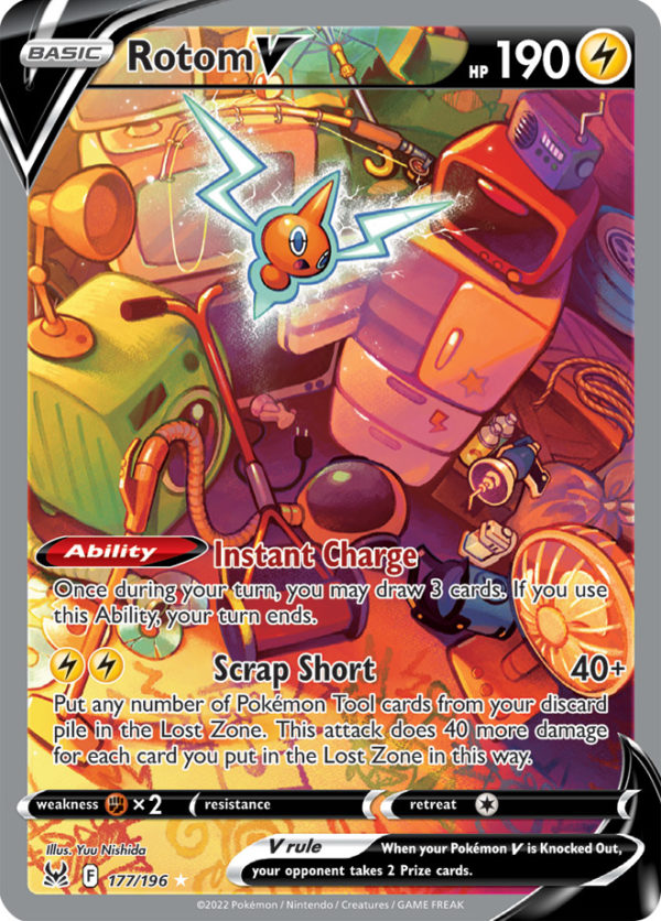 Rotom V 177/196 - Lost Origin - Alternate Art Ultra Rare - Shady Bloom