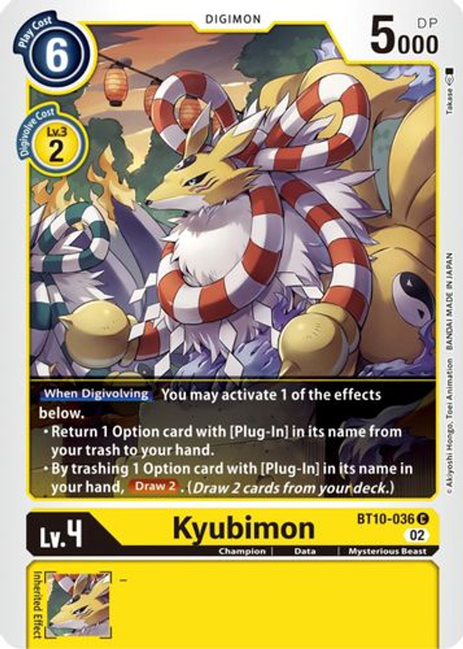 Kyubimon BT10-036 - Xros Encounter - Common - Shady Bloom