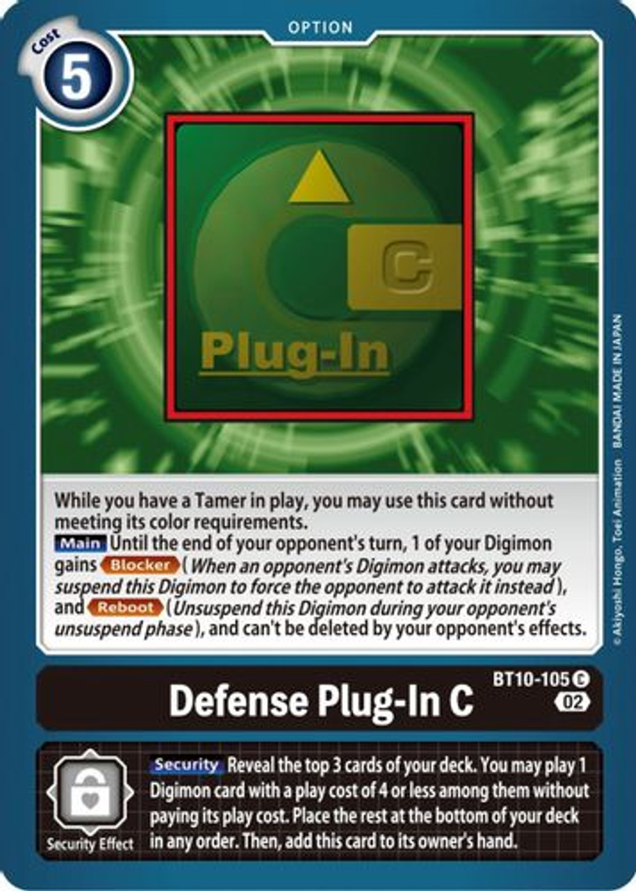 Defense Plug-In C BT10-105 - Xros Encounter - Common - Shady Bloom
