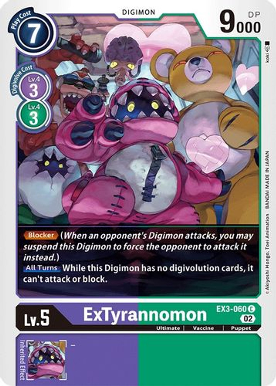 ExTyrannomon EX3-060 - Draconic Roar - Common - Shady Bloom
