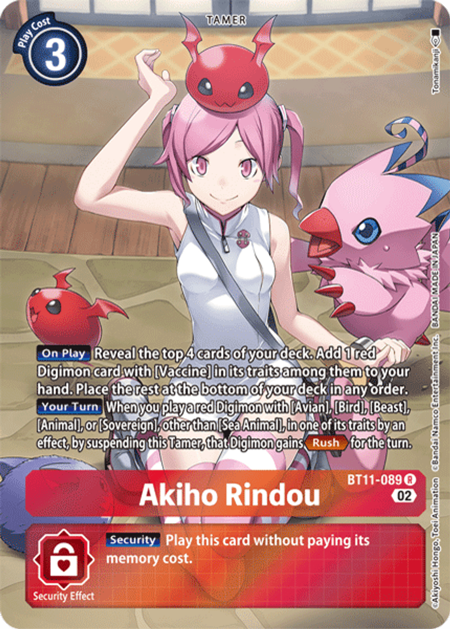 Akiho Rindou BT11-089 - Dimensional Phase - Alternate Art Rare - Shady Bloom