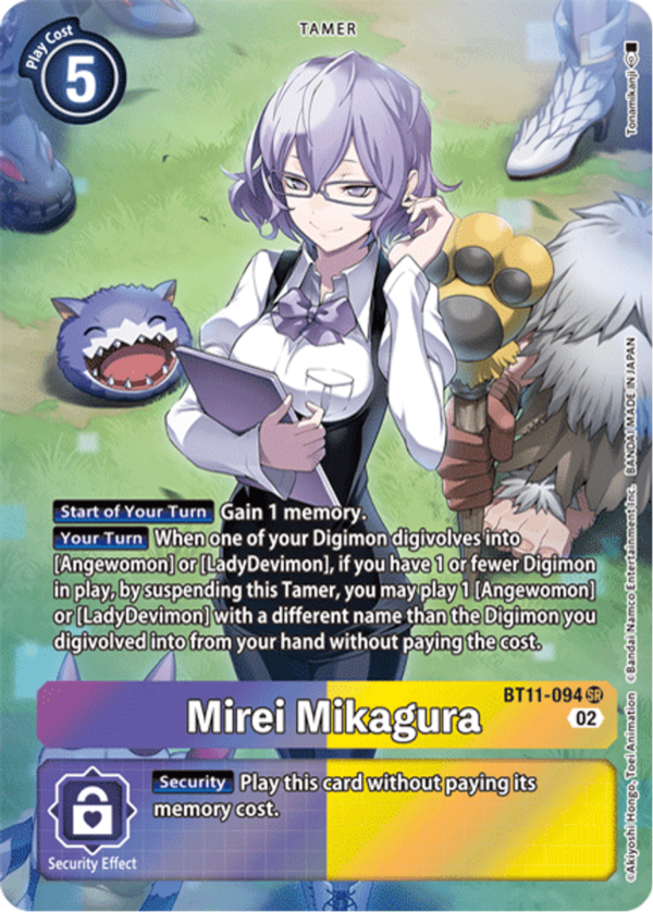 Mirei Mikagura BT11-094 - Dimensional Phase - Alternate Art Super Rare - Shady Bloom