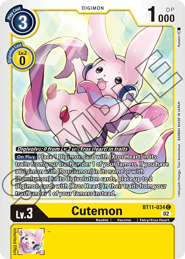 Cutemon BT11-034 - Dimensional Phase - Common - Shady Bloom