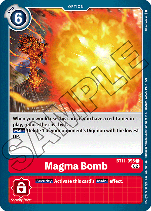 Magma Bomb BT11-096 - Dimensional Phase - Foil Common - Shady Bloom