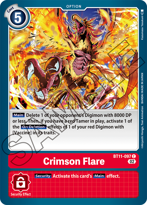 Crimson Flare BT11-097 - Dimensional Phase - Foil Common - Shady Bloom