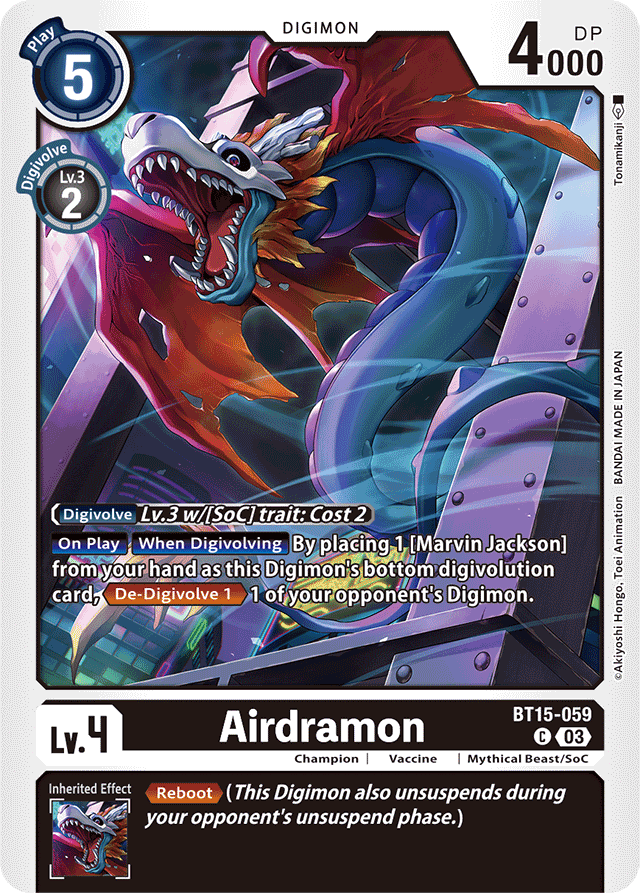 Airdramon BT15-059 - Exceed Apocalypse - Common - Shady Bloom