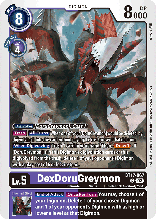 DexDoruGreymon BT17-067 - Secret Crisis - Common - Shady Bloom
