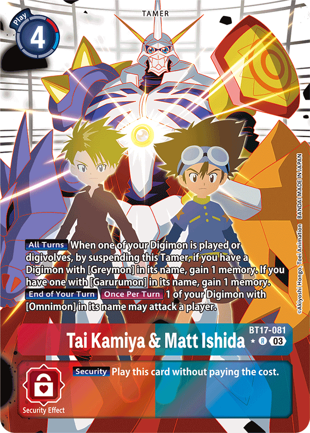 Tai Kamiya & Matt Ishida BT17-081 - Secret Crisis - Alternate Art Rare - Shady Bloom