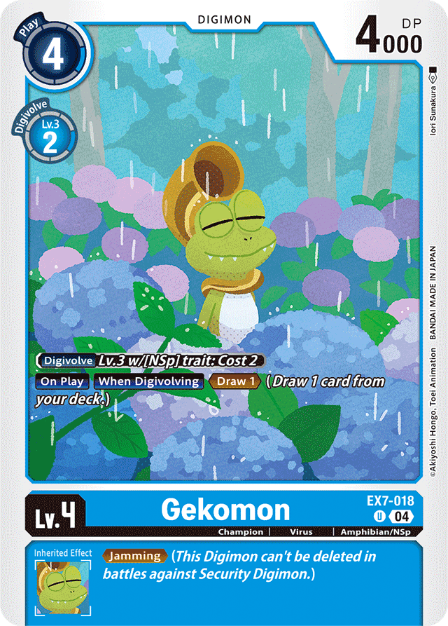 Gekomon EX7-018 - Digimon Liberator - Uncommon - Shady Bloom