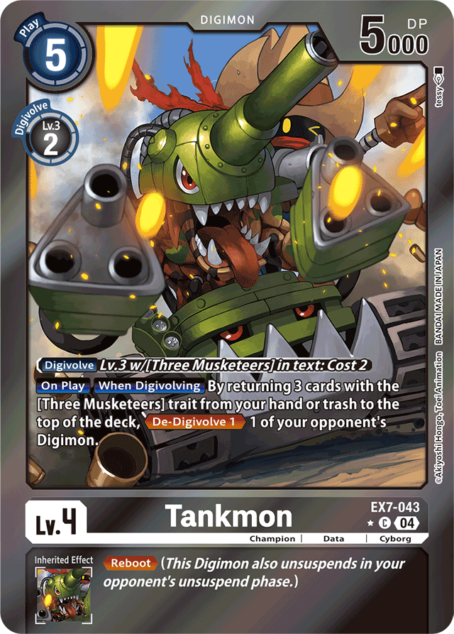 Tankmon EX7-043 - Digimon Liberator - (Foil) Common - Shady Bloom