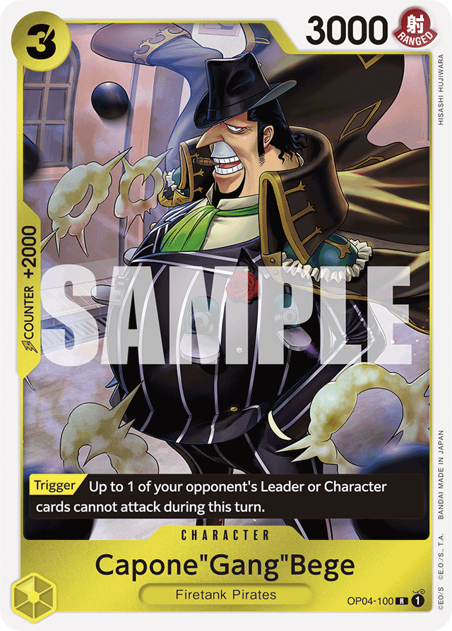 Capone"Gang"Bege OP04-100 - One Piece Card The Best - Rare - Shady Bloom