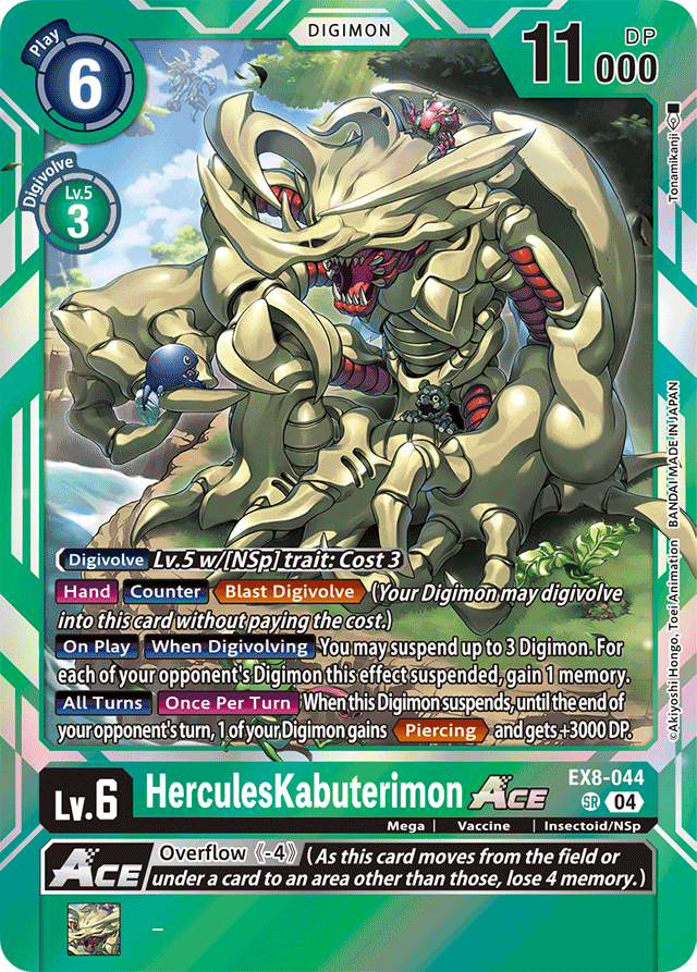 HerculesKabuterimon ACE EX8-044 - Chain of Liberation - Super Rare - Shady Bloom
