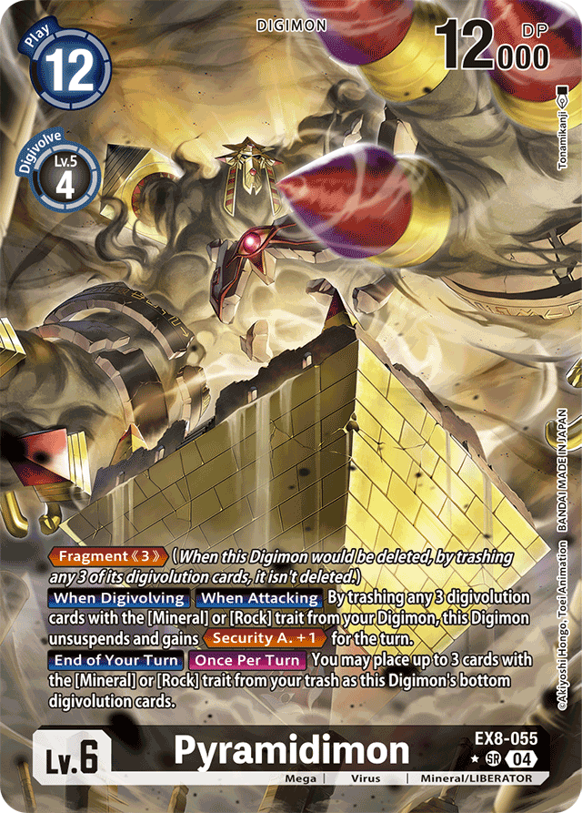 Pyramidimon EX8-055 - Chain of Liberation - Alternate Art Super Rare - Shady Bloom