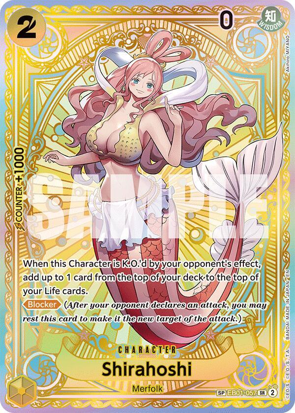 Shirahoshi EB01-057 - A Fist of Divine Speed - SP Alternate Art Super Rare - Shady Bloom