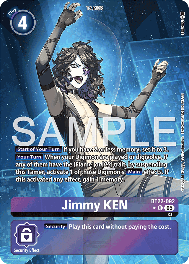 Jimmy KEN BT22-092 - Cyber Eden - Alternate Art Uncommon - Shady Bloom