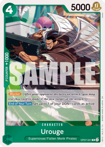 Urouge OP07-021 - One Piece Card The Best Vol.2 - Alternate Art Rare ...