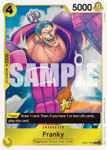Franky OP07-107 - One Piece Card The Best Vol.2 - Rare - Shady Bloom