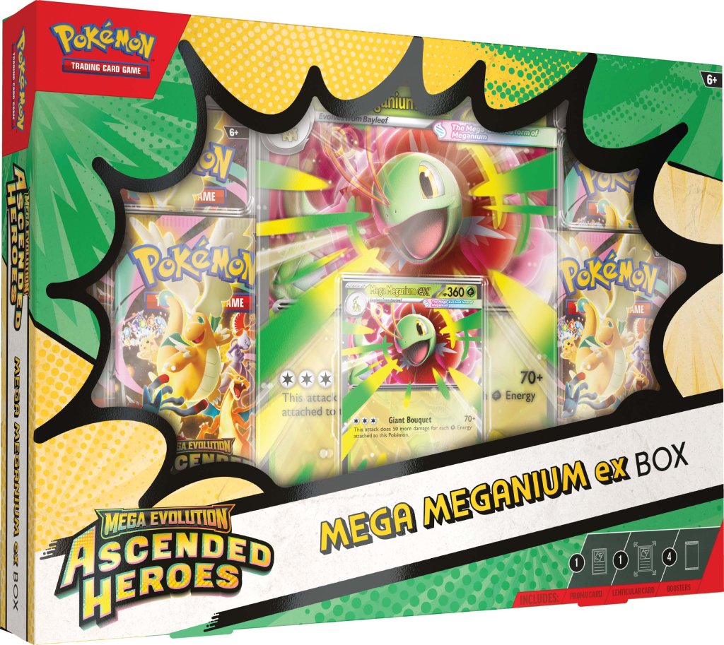 (EOI) POKÉMON TCG Mega Evolution- Ascended Heroes Mega Meganium ex Box ...